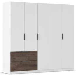 Kleiderschrank Rauch, B:226cm H:210cm T:54cm, wei&szlig;, Holzwerkstoff, Kinderzimmer, Schr&auml;nke, "Dreht&uuml;renschrank Schrank Garderobe Schlafzimmerschrank