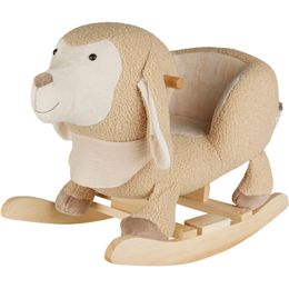 Sterntaler Baby Schaukeltier "Schaf Flocke", beige, Pl&uuml;sch, B:35cm H:47cm T:63cm, Schaukeltiere