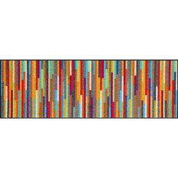 L&auml;ufer, B:75cm H:7mm L:120cm, bunt, wash+dry by Kleen-Tex, Kunstfaser, Flur, Teppiche, "Mikado Stripes", Schmutzfangl&auml;ufer, modernes Streifen Design,