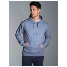 TRIGEMA Herren Kapuzensweatshirt "TRIGEMA Hoodie aus Sweatqualit&auml;t", blau, Gr. M, 70% Baumwolle, 30% Polyester, Sweatshirts
