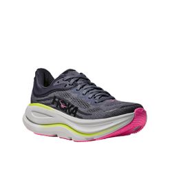 Hoka One One Damen Laufschuh "BONDI 9", Gr. 42charcoal grau, grau skies, Synthetik, Textil, mehrfarbig, Schuhe, f&uuml;r mehr D&auml;mpfung