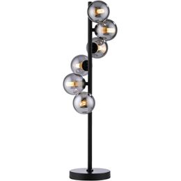 Sch&ouml;ner Wohnen Kollektion LED Tischleuchte "DUBAI", 6, &Oslash; 19cm H: 64cm, 1 Stk.schwarz, SCH&Ouml;NER WOHNEN-KOLLEKTION, Leuchten, SCH&Ouml;NER WOHNEN Kollektion, Schnurschalter