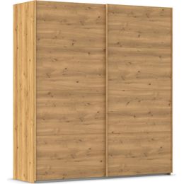 Schwebet&uuml;renschrank Rauch, B:201cm H:223cm T:68cm, braun, Holzwerkstoff, Schr&auml;nke, "Kleiderschrank Schrank Garderobe Schlafzimmerschrank EVELYN", in