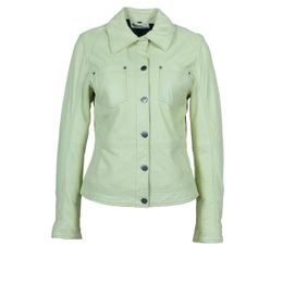 Freaky Nation Damen Lederjacke "TwoToned-FN", gr&uuml;n, Gr. M, Oberstoff: 100% Leder; Futter: 100% Baumwolle, Jacken