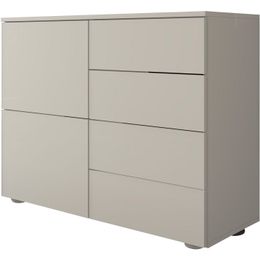 borchardt M&ouml;bel Kommode BORCHARDT M&Ouml;BEL, B:93cm H:72cm T:35cmkaschmir, Spanplatte, Sideboards, "Rova, modern, grifflos, praktisch, 2 T&uuml;ren", Push-To-Open,
