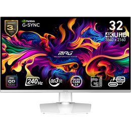 MSI OLED-Monitor "MPG 321URXW-QD-OLED", B:71,8cm H:41,8cm T:6,9cm, wei&szlig;, Monitore