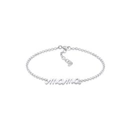 Elli Damen Armband "Mama Schriftzug Wording 925 Sterling Silber", 16cm, ohne Stein, Silber 925 (Sterlingsilber)silber, Silber 925 (Sterlingsilber),