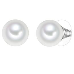 YOKOAMII Damen Paar Ohrstecker "Set: Y502", 11,8wei&szlig;, Ohrringe, mit Muschelkernperle