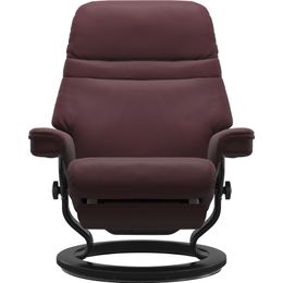 Relaxsessel stressless, B:88cm H:103cm T:78cm, rot, Leder BATICK: BATICK ist ein leicht korrigiertes, durchgef&auml;rbtes und genarbtes M&ouml;belleder, bei