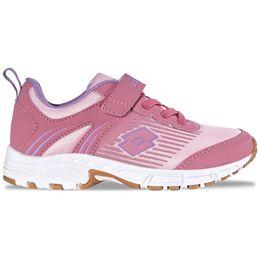 Lotto M&auml;dchen Hallenschuh, Gr. 33leuchtendespink, violet, Kunstfaser, Synthetik, mehrfarbig, Schuhe, - auch f&uuml;r den Hallensport geeignet