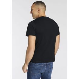 Replay Herren T-Shirt, schwarz, Gr. XL, bedruckt, unifarben, Jersey, Obermaterial: 100% Baumwolle, Shirts, mit Print, Rundhalsausschnitt