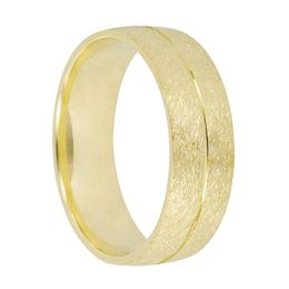 Firetti Damen Trauring "Schmuck Geschenk Gold 375 Hochzeit Ehering Trauring "LIEBE"", 17,5, ohne Brillant, Gelbgold 375, 6mm, gold, Gelbgold 375,