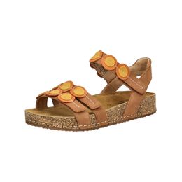Josef Seibel Damen Riemchensandale "Josef Seibel Sandalen Leder", Gr. 39, braun, Leder, Schuhe