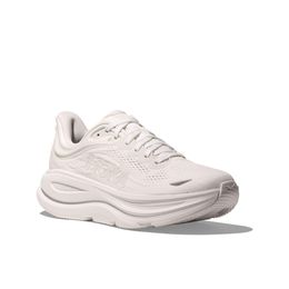 Laufschuh Hoka One One "BONDI 9", Damen, Gr. 40,5, wei&szlig;, wei&szlig;, Synthetik, Textil, Schuhe Laufschuh, f&uuml;r mehr D&auml;mpfung