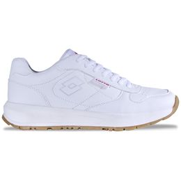 Sneaker Lotto, Herren, Gr. 43, wei&szlig;, Synthetik, Schuhe Sneaker, - mit Flexkerben f&uuml;r einen nat&uuml;rlichen Bewegungsablauf