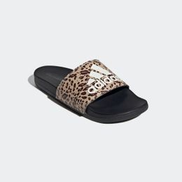 Damen Badesandale "COMFORT ADILETTE", adidas Sportswear, Gr. 44,5, schwarz-wei&szlig;, Synthetik, Schuhe, Badelatschen
