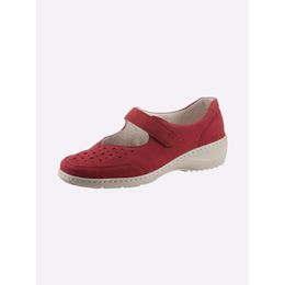 Waldl&auml;ufer WALDL&Auml;UFER Damen Ballerina, Gr. 5,5, rot, Nubukleder, Schuhe