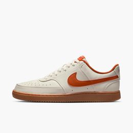 Nike Sportswear Herren Sneaker "NIKE COURT VISION LO", Gr. 42sail, campfire orange, gum med braun, Synthetik, Schuhe