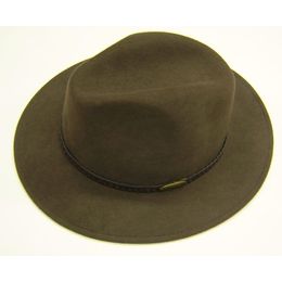 Chaplino Herren Outdoorhut, beige, Gr. 57, unifarben, Kunstfaser, H&uuml;te, mit geflochtenem Hutband