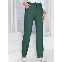 Classic Basics Damen Jerseyhose, gr&uuml;n, Gr. 40, unifarben, 100% Baumwolle, Hosen