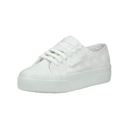 Superga Damen Plateausneaker "Superga Sneaker Baumwolle", Gr. 39, wei&szlig;, Textil, Schuhe