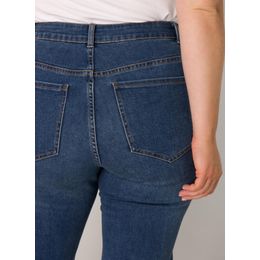 Damen Slim-fit-Jeans, blau, Gr. 46, Base Level Curvy, Denim/Jeans, Obermaterial: 92% Baumwolle, 6% Polyester, 2% Elasthan, Jeans, in gro&szlig;en Gr&ouml;&szlig;en