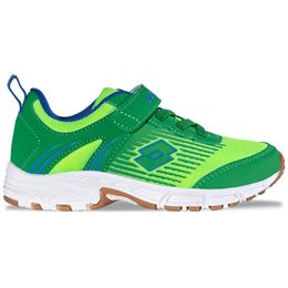Lotto M&auml;dchen Hallenschuh, Gr. 28gr&uuml;n, blau, Kunstfaser, Synthetik, mehrfarbig, Schuhe, - auch f&uuml;r den Hallensport geeignet
