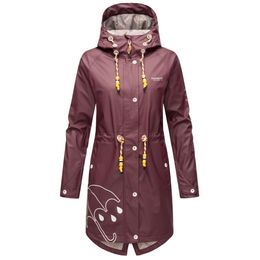 Marikoo Damen Outdoorjacke "Dancing Umbrella", rot, Gr. XS, Obermaterial: 70% Polyester, 30% Polyurethan, Innenseite: 100% Polyester, Futter: 100%