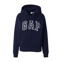 GAP Zip-Up Hoodie 'HERITAGE' female Blue size L