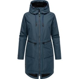 Ragwear Damen Kurzmantel "Holstic", blau, Gr. M, Obermaterial: 100% Polyester. Innenfutter: 100% Polyester. Wattierung: 100% Polyester, M&auml;ntel,