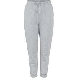 Pieces Damen Jogginghose "PCCHILLI HW SWEAT PANTS NOOS BC", grau, Gr. S, meliert, Web, Obermaterial: 60% Baumwolle, 40% Polyester, Hosen