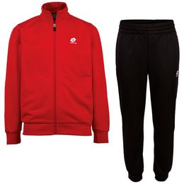 Lotto Jungen Trainingsanzug, rot, Gr. 146, unifarben, 100% Polyester, Sportanz&uuml;ge, - besonders leicht & bequem