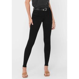 Only Damen Skinny-fit-Jeans "ONLROYAL &ndash; Skinny-Jeans mit normaler Leibh&ouml;he und Stretch", schwarz, Gr. S, unifarben, Denim/Jeans, Obermaterial: 69%