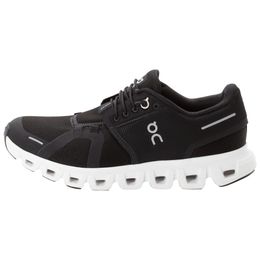 On RUNNING Damen Sneaker "On RUNNING CLOUD 6", Gr. 38,5, schwarz-wei&szlig;, Synthetik, Schuhe