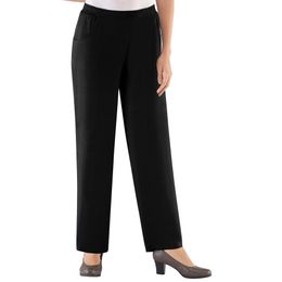 Classic Basics Damen Schlupfhose, schwarz, Gr. 20, unifarben, 52% Polyester, 48% Viskose, Hosen