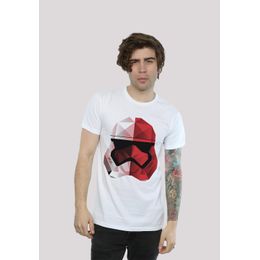 F4NT4STIC Damen T-Shirt "Star Wars The Last Jedi Cubist Stromtrooper Helm", wei&szlig;, Gr. M, Obermaterial: 100% Baumwolle, Shirts, Print