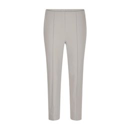 GOLDNER Damen Stretch-Hose "Elegante 7/8-Hose mit Biesen", beige, Gr. 46, Obermaterial: 67% Baumwolle CO. 28% Polyamid PA. 5% Elasthan EL., Hosen,