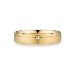 Phoenix PH&Ouml;NIX Damen Trauring "Schmuck Geschenk Gold 333 Trauring Ehering LIEBE versch. Varianten", 50, 0,01 SI = kleine Einschl&uuml;sse mit Brillant, Gelbgold