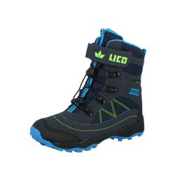 Lico Kinder Winterboots "Winterboot Sundsvall VS", Gr. 26, blau, Synthetik, Schuhe