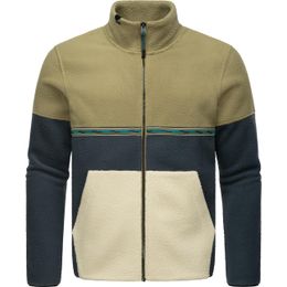Ragwear Herren Fleecejacke "Lonndy", gr&uuml;n, Gr. XXL, Fleece, Material: 100% Polyester, Jacken, Angesagte Herren Pl&uuml;schjacke mit hohem Kragen