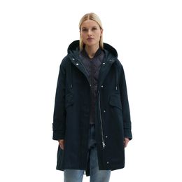 Marc O'Polo MARC O'POLO Damen Kurzmantel "aus Organic Cotton-Twill"deep night blau, Gr. 32, unifarben, Obermaterial: 100% Baumwolle. Futter: 100% Baumwolle,