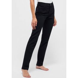 Angels Damen High-waist-Jeans "DOLLY", schwarz, Gr. 38, unifarben, Denim/Jeans, Obermaterial: 78% Baumwolle, 21% Polyester, 1% Elasthan, Jeans, im