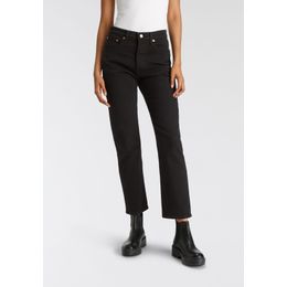 Levi's LEVI'S Damen 7/8-Jeans "501 Crop", schwarz, Gr. 26, Denim/Jeans, Obermaterial: 97% Baumwolle, 2% Polyester, 1% Elasthan, Jeans, 501 Collection,