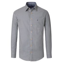 Casamoda Herren Langarmhemd "Casamoda Freizeithemd Langarm Print", grau, Gr. XXXL, bedruckt, 100% Baumwolle, Hemden