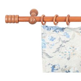 Gardinenstange SN DECO GROUP, L:280cm, braun, Holzwerkstoff, Gardinenstangen, "Pisa"