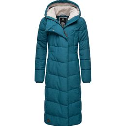Ragwear Damen Wintermantel "Pavla Long", blau, Gr. L, Au&szlig;enmaterial: 100% Polyester; Innenfutter: 100% Polyester; Wattierung: 100% Polyester, M&auml;ntel,