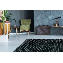 Teppich Calo-deluxe, B:80cm H:12mm L:150cm, bunt, Viskose, Wolle, Wohnzimmer, Teppiche, "Scorpius 115", Hoch-Tief-Struktur, Wohnzimmer