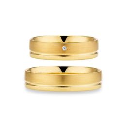 Phoenix PH&Ouml;NIX Damen Trauring "Schmuck Geschenk Gold 333 Trauring Ehering LIEBE versch. Varianten", 61, ohne Brillant, Gelbgold 333, 5mm, gold, Gelbgold 333,