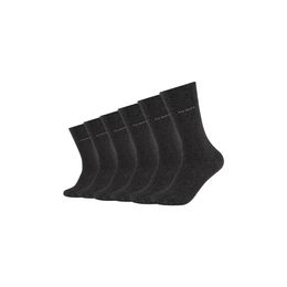 Camano Damen Socken "Socken 6er Pack", Gr. 39, schwarz, 80% Baumwolle, 17% Polyamid, 3% Elasthan, uni, Socken