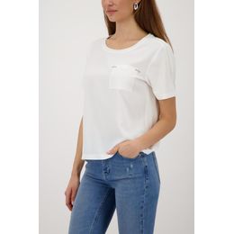 monari Damen Schlupfbluse "Schluse Basic"off, wei&szlig;, Gr. 36, unifarben, Web, Obermaterial: 92% Viskose, 8% Elasthan. R&uuml;ckenteil: 100% Polyester,